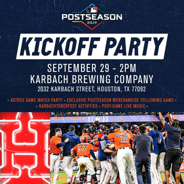 Official Astros Postseason Kickoff Party – Karbach Brewing Co.